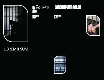 Prison Cell With Prisoner Brochure Template Design and Layout, Download ...