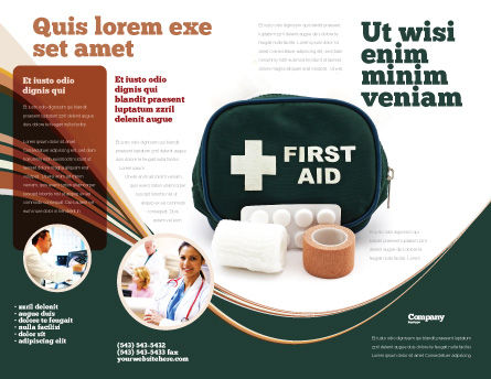 First Aid Set Brochure Template Design and Layout, Download Now, 03596 ...