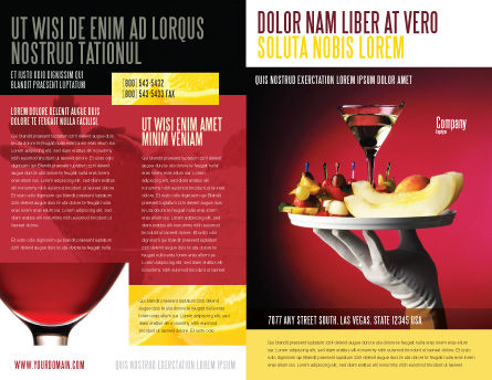 Snacks and Cocktail Brochure Template Design and Layout, Download Now ...