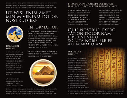 Egyptian Hieroglyphs Brochure Template Design and Layout, Download Now ...
