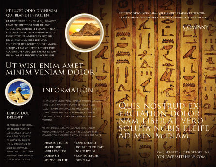 Egyptian Hieroglyphs Brochure Template Design and Layout, Download Now ...