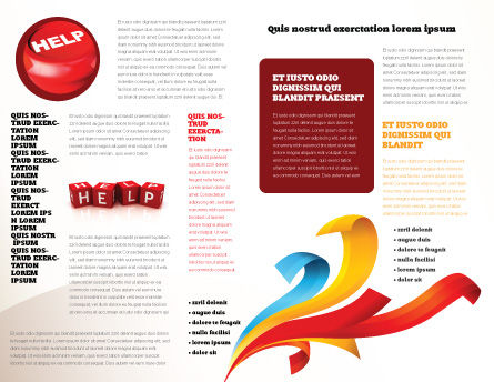 Help Cubes Brochure Template Design and Layout, Download Now, 03869 ...