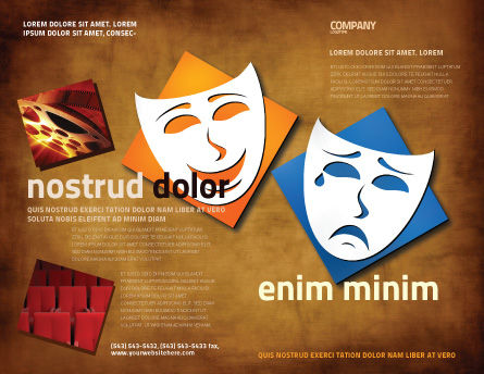Drama Brochure Template Design and Layout, Download Now, 03957 ...
