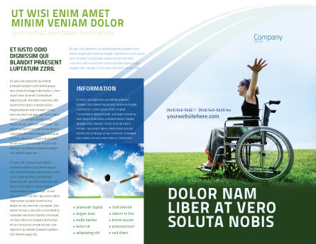 Handicapped Person Brochure Template Design and Layout, Download Now ...