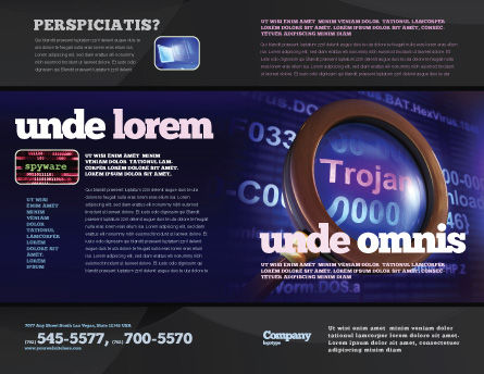 Computer Virus Brochure Template Design and Layout, Download Now, 03997 ...