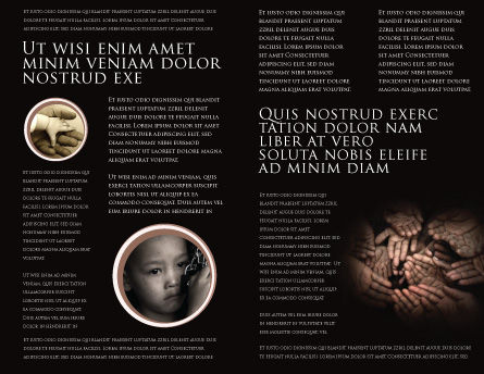 Poverty Brochure Template Design and Layout, Download Now, 04075 ...