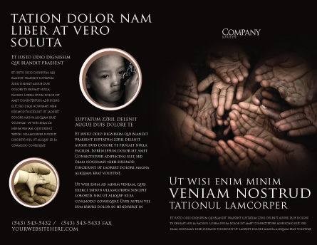 Poverty Brochure Template Design and Layout, Download Now, 04075 ...