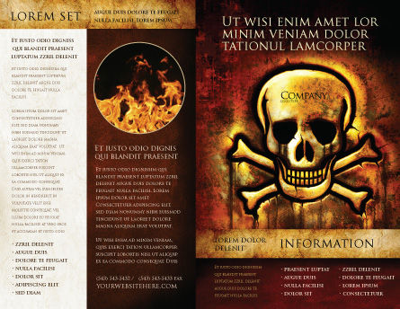 Pirate Sign Brochure Template Design and Layout, Download Now, 04124 ...