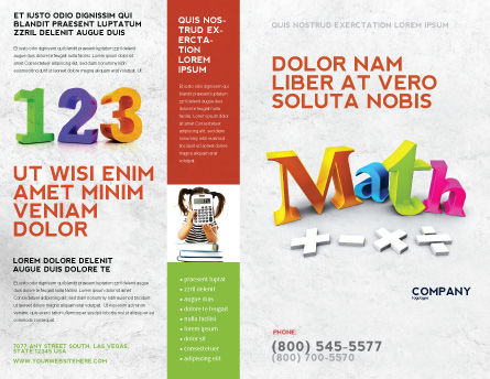 Math Addition Brochure Template Design and Layout, Download Now, 04501 ...