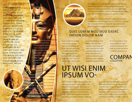 Egyptian Engraving Brochure Template Design and Layout, Download Now ...