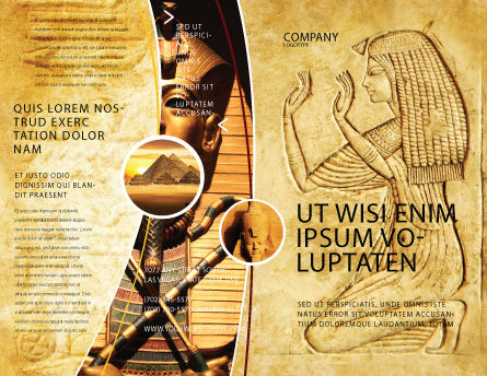 Egyptian Engraving Brochure Template Design and Layout, Download Now ...