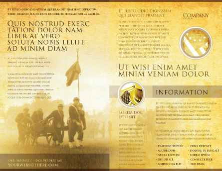 American Civil War Brochure Template Design and Layout, Download Now ...