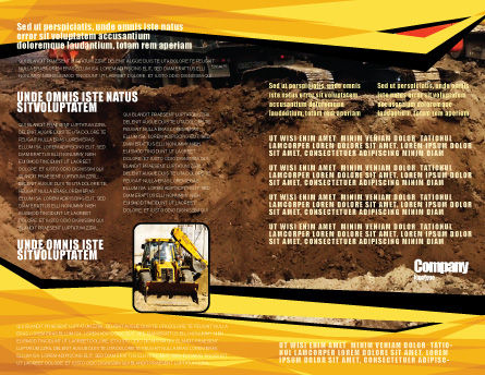 Excavator Brochure Template Design and Layout, Download Now, 05136 ...