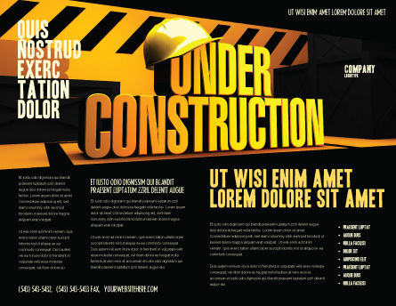 Closed Under Construction Brochure Template Design and Layout, Download ...