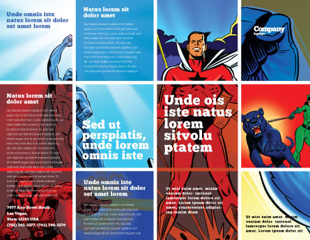 Superheroes Brochure Template Design and Layout, Download Now, 05738 ...