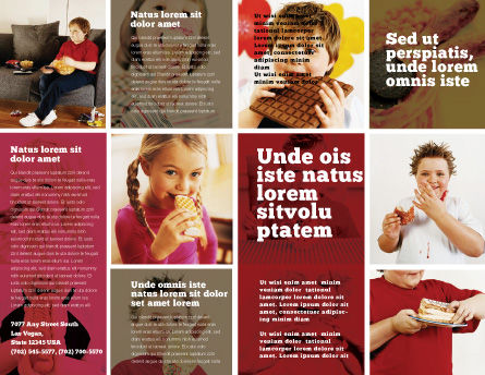 Sweet Snacks Brochure Template Design and Layout, Download Now, 06170 ...