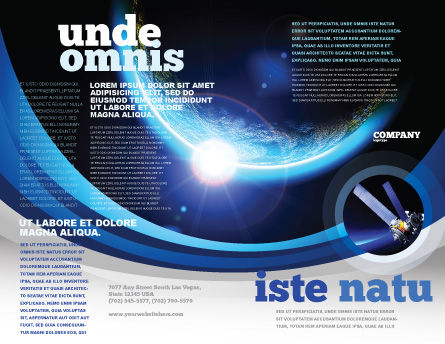 Blue Sunset in Space Brochure Template Design and Layout, Download Now ...