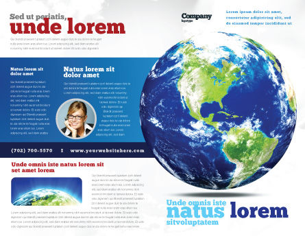 World Globe Brochure Template Design and Layout, Download Now, 06636 ...
