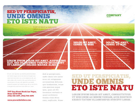 Race Track Brochure Template Design and Layout, Download Now, 06677 ...