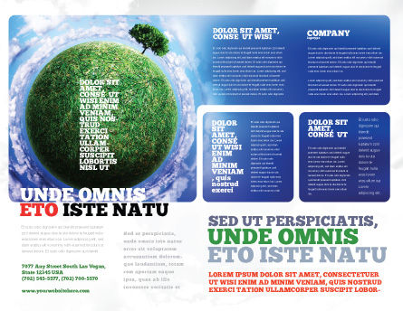 Green Planet In the Space Brochure Template Design and Layout, Download ...
