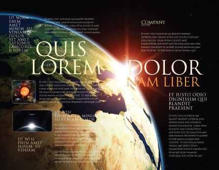 Sunrise in Space Brochure Template Design and Layout, Download Now ...