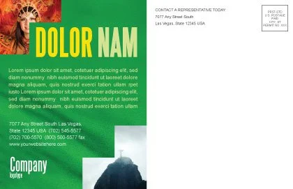 Brazilian Flag Postcard Template in Microsoft Word, Adobe InDesign ...