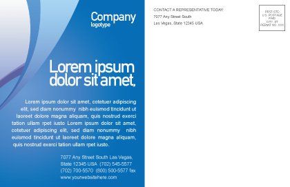 Double Spiral Postcard Template in Microsoft Word, Adobe InDesign ...