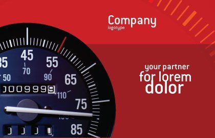 Speedometer Postcard Template in Microsoft Word, Adobe InDesign, 01985 ...