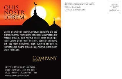 Mosques Postcard Template in Microsoft Word, Adobe InDesign, 04019 ...
