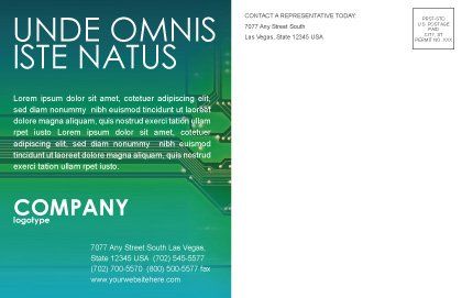 High Tech Era Postcard Template in Microsoft Word, Adobe InDesign ...