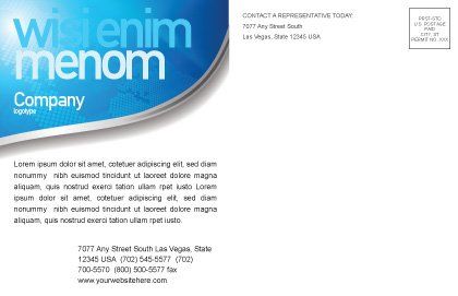 Developed Network Postcard Template in Microsoft Word, Adobe InDesign ...