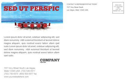 Conference Meeting Postcard Template in Microsoft Word, Adobe InDesign ...