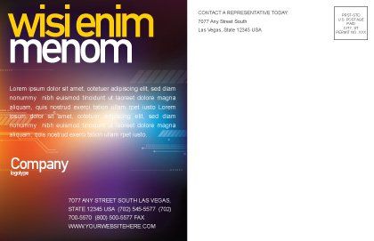 Color Collage Postcard Template in Microsoft Word, Adobe InDesign ...