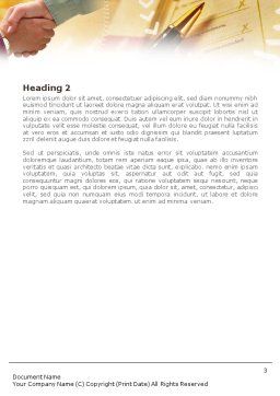 Signing Agreement Word Template 00925 | PoweredTemplate.com