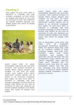 Outing Word Template 01595 | PoweredTemplate.com