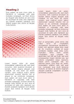 Perforated Red Word Template 01754 | PoweredTemplate.com