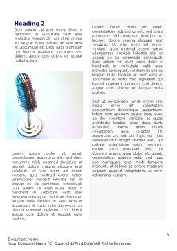 Microphone Word Template 02027 | PoweredTemplate.com