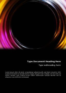 Whirlpool Word Template 02087 | PoweredTemplate.com