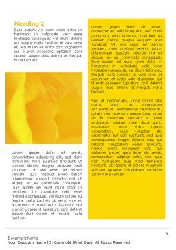 Tulip On A Yellow Word Template 02206 | PoweredTemplate.com