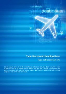 Airways Word Template 02321 | PoweredTemplate.com