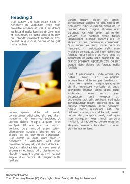 School Learning Word Template 02328 | PoweredTemplate.com