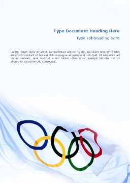 Olympic Games Word Template 02369 | PoweredTemplate.com