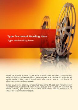Film Projector Word Template 02452 | PoweredTemplate.com