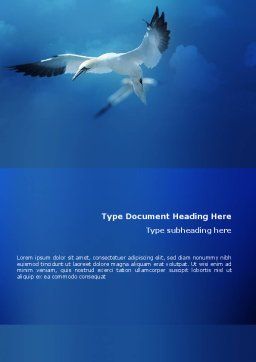 Albatross Word Template 02459 | PoweredTemplate.com