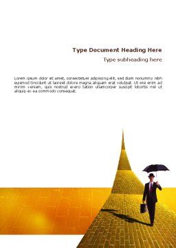 Dream Land Word Template 02566 | PoweredTemplate.com