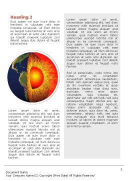 Earth Core Word Template 02665 | PoweredTemplate.com