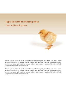 Plantilla de Word - pollo | 02737 | PoweredTemplate.com