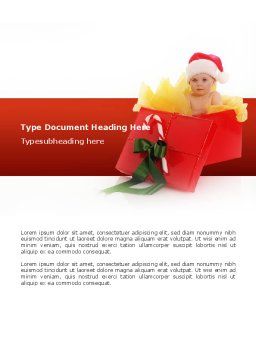 Christmas Gift Word Template 02795 | PoweredTemplate.com