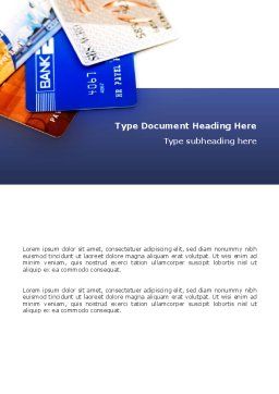 Credit Cards Word Template 02877 | PoweredTemplate.com