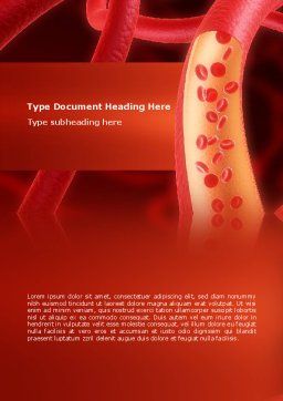 Red Blood Cells Word Template 02953 | PoweredTemplate.com